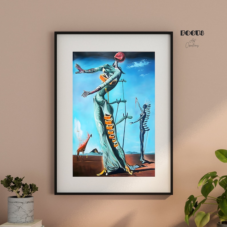 Salvador Dali, the Burning Giraffe, 1937, Salvador Dali Poster ...