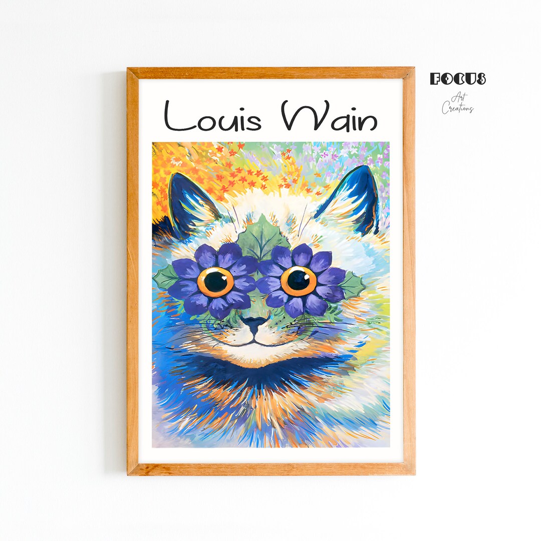 Louis Wain, Louis Wain Cat Poster, Illustration Poster, Classic Art ...
