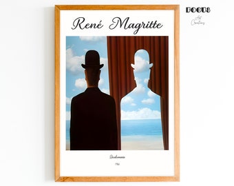 Rene Magritte, Decalcomania, 1966, Rene Magritte Poster, Portrait Poster, Surrealism Art, Wall ...