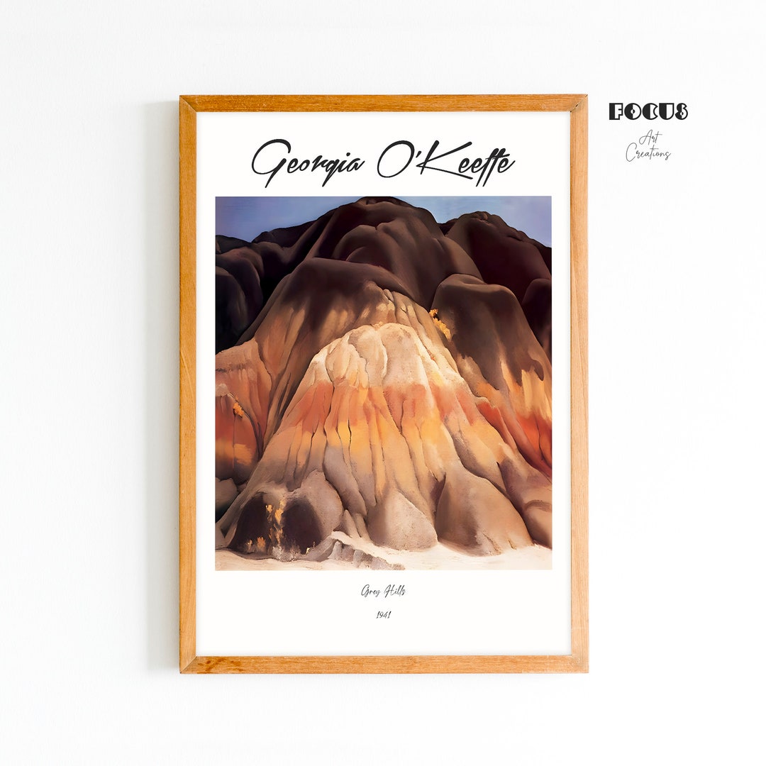 Georgia O'keeffe, Grey Hills, 1941, Georgia O Keeffe Poster, Wall Art ...