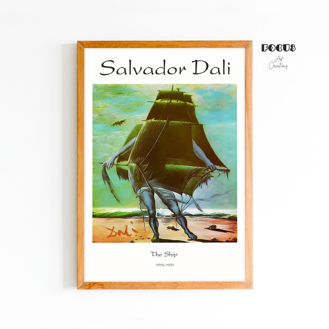 Salvador Dali, the Ship, 1934-1935, Dali Exhibiton Poster, Salvador ...