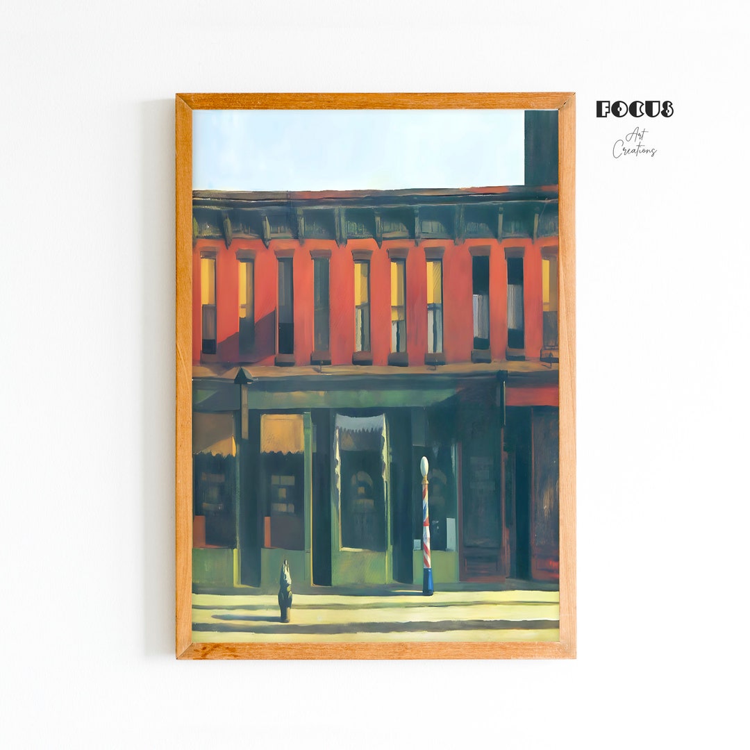 Edward Hopper, Early Sunday Morning, 1930, Edward Hopper Poster ...