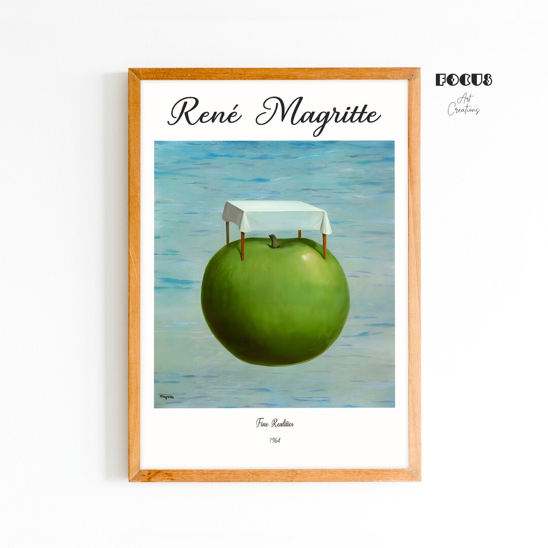 Rene Magritte, Fine Realities, 1964, Rene Magritte Poster, Magritte ...