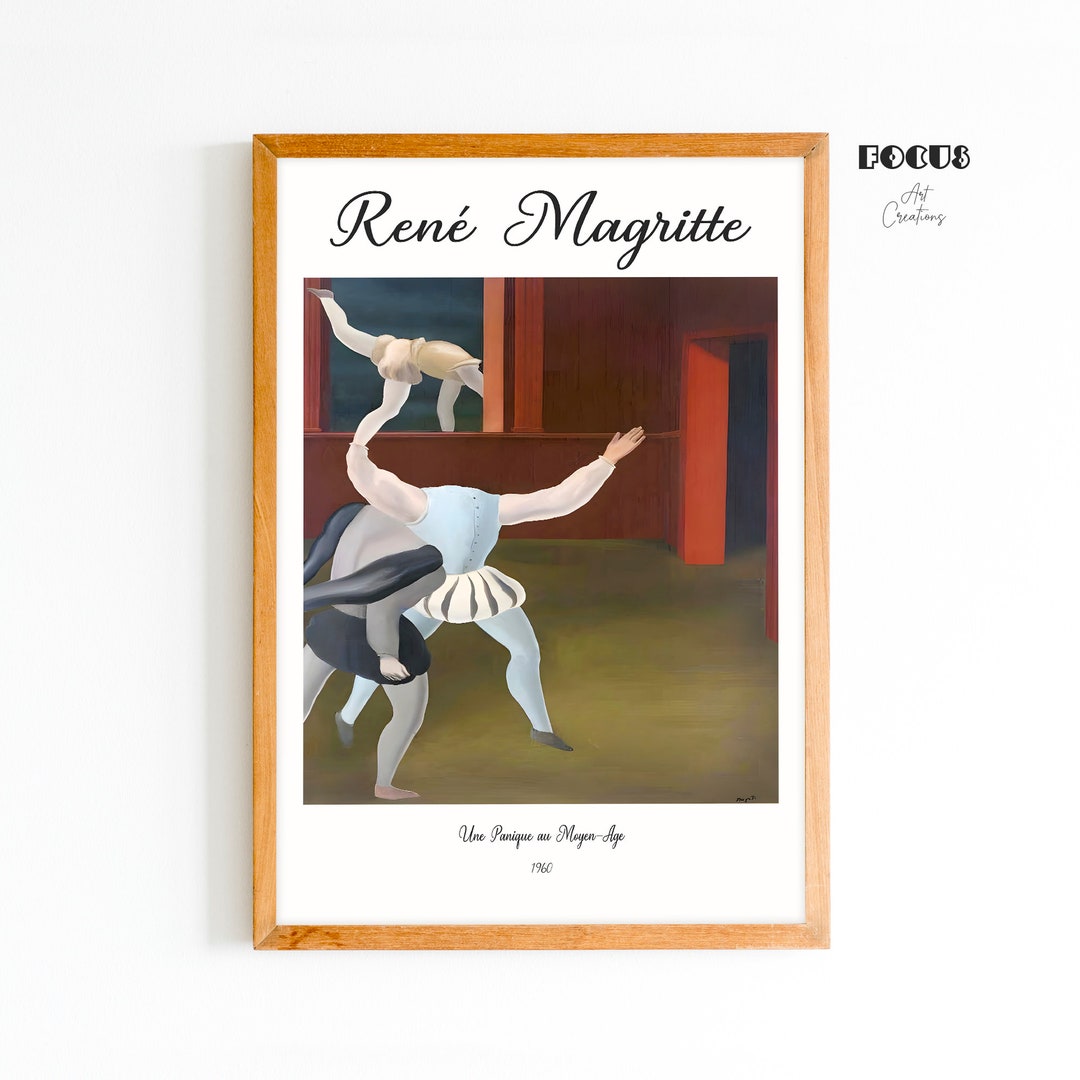 Rene Magritte, Une Panique au Moyen-Age, 1960, Rene Magritte Print ...