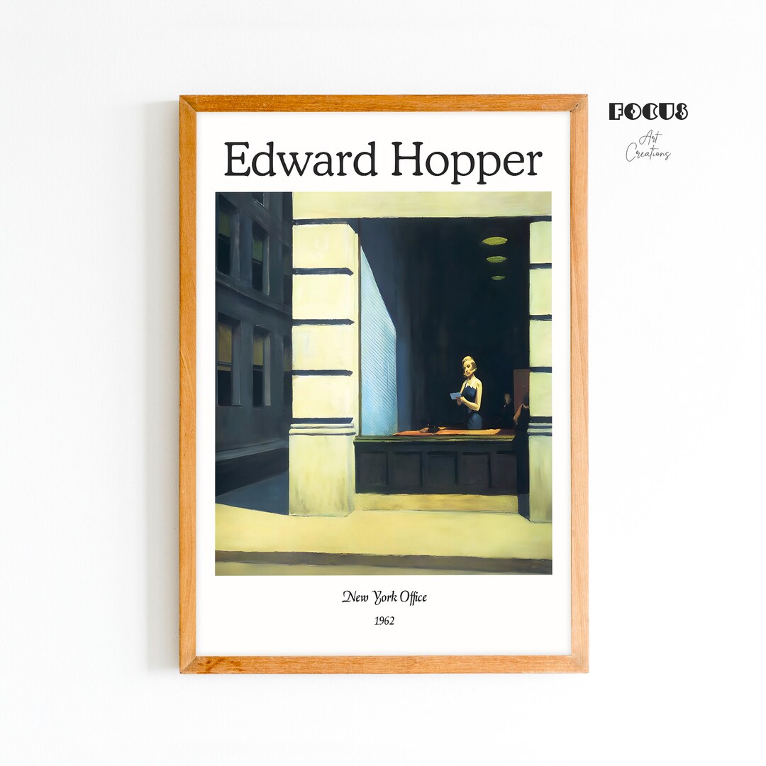 Edward Hopper, New York Office, 1962, Edward Hopper Print, Office Print ...