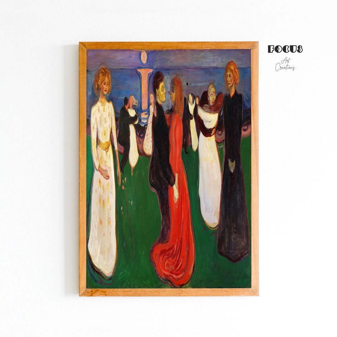 Edvard Munch, Dance of Life, 1899-1900, Edvard Munch Poster, Portrait ...