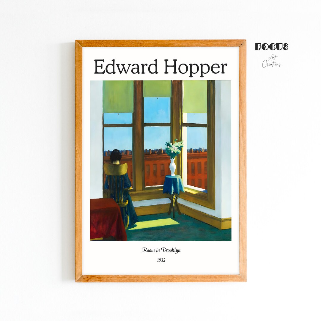 Edward Hopper, Room in Brooklyn, 1932, Edward Hopper Print, Realism Art ...