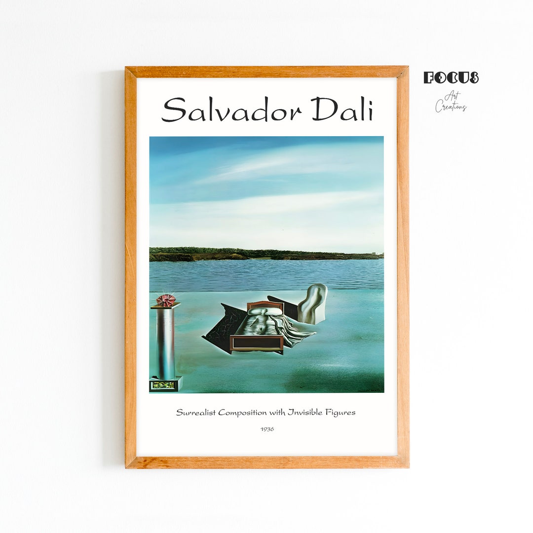 Salvador Dali, Surrealist Composition With Invisible Figures, 1936 ...