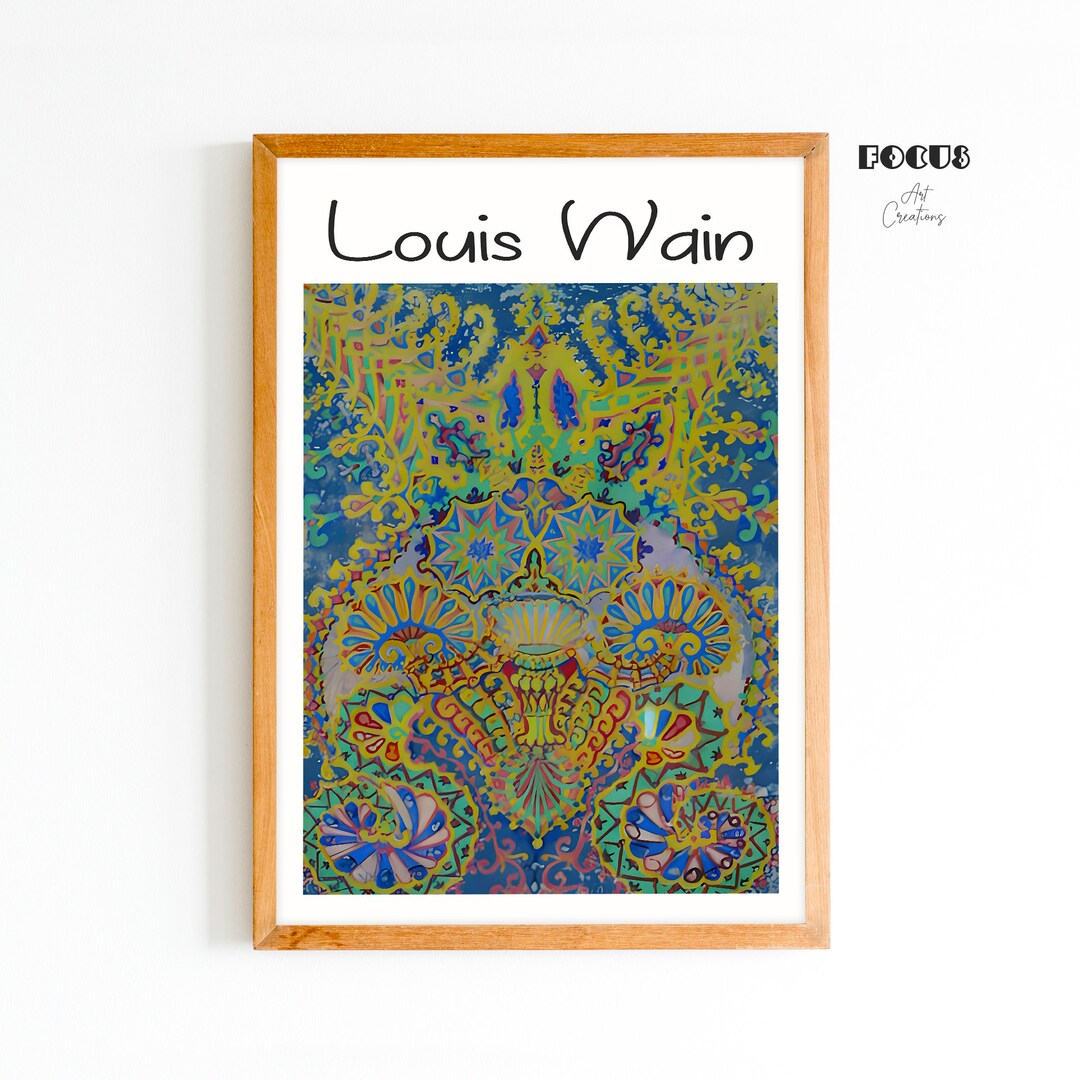 Louis Wain, Louis Wain Cat Poster, Illustration Poster, Classic Art ...