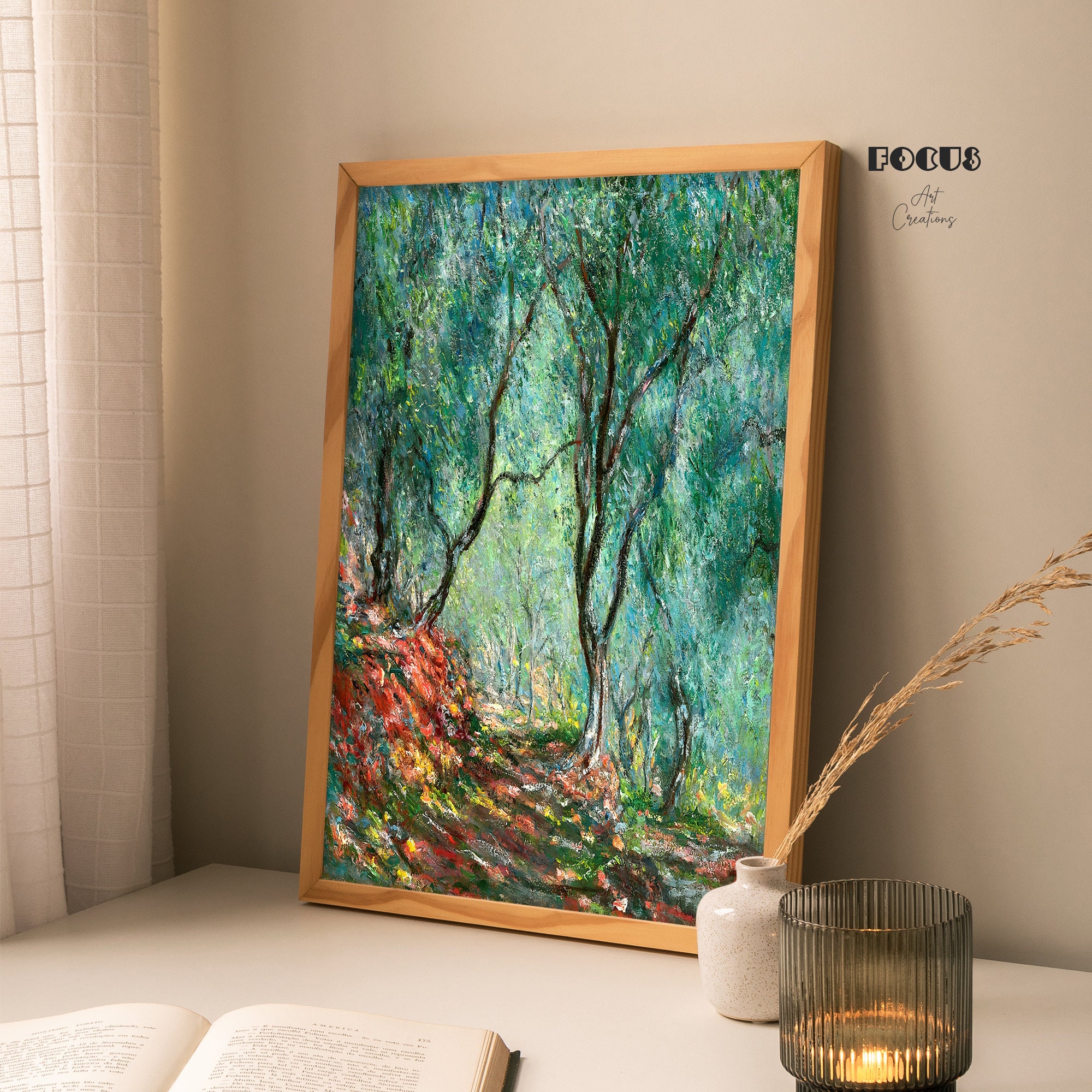 Claude Monet Poster, Olive Tree Wood in the Moreno Garden, 1884, Monet ...