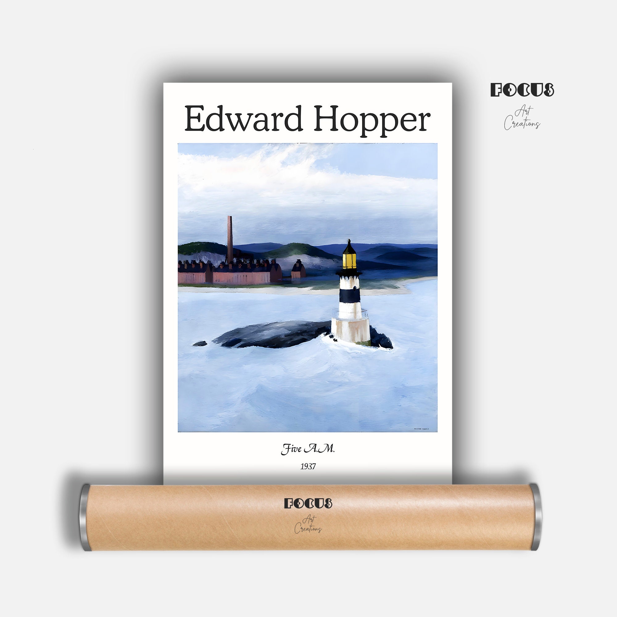 Edward Hopper, Five A.M., 1937, Hopper Poster, Modern Wall Art ...