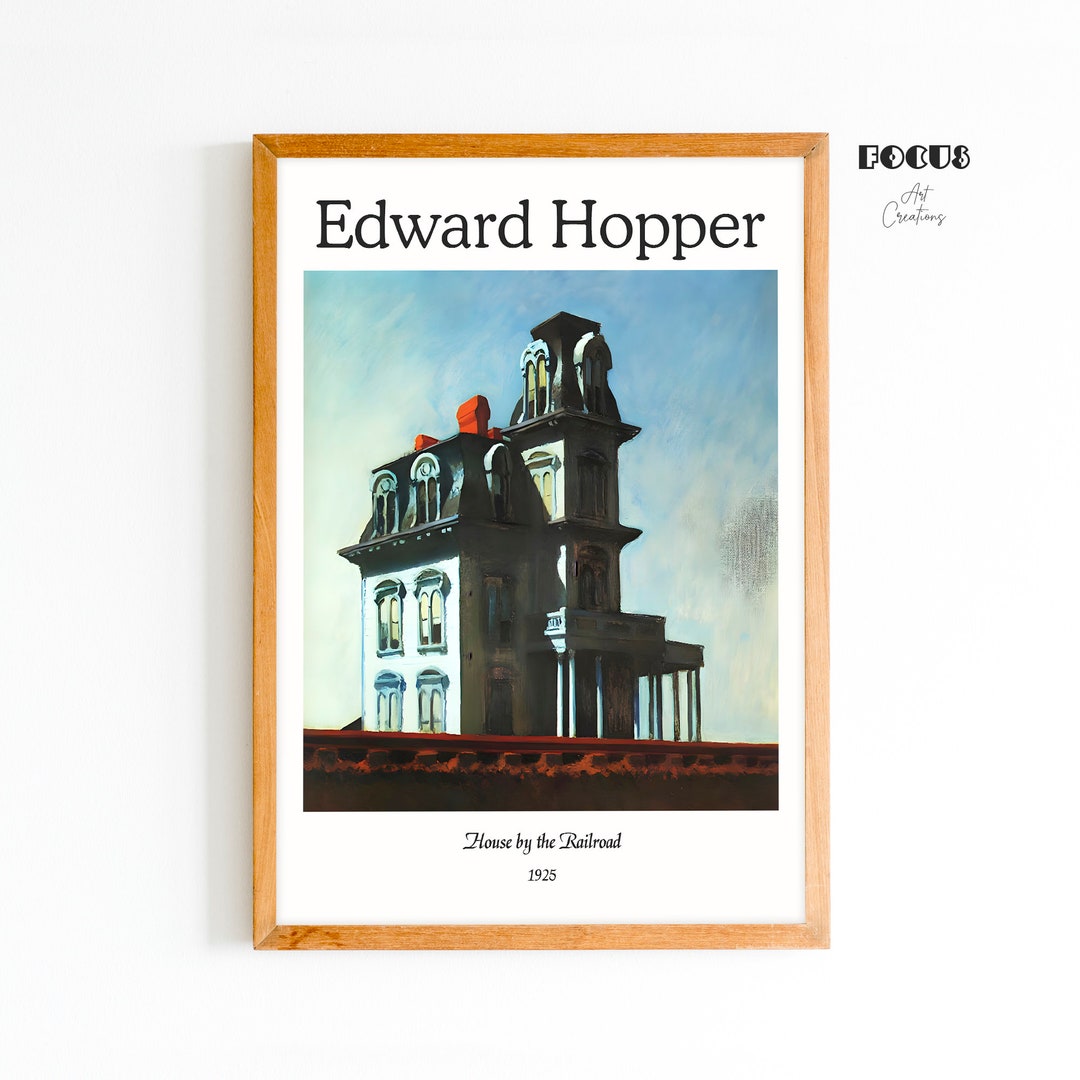 Edward Hopper, House by the Railroad, 1925, Edward Hopper Poster ...