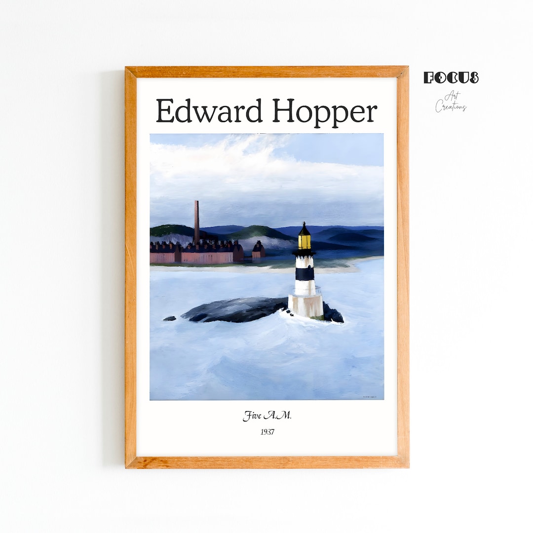Edward Hopper, Five A.M., 1937, Hopper Poster, Modern Wall Art ...
