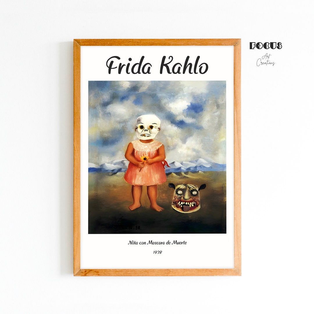 Frida Kahlo, Niña Con Mascara De Muerte, 1938, Frida Kahlo Poster, Home ...
