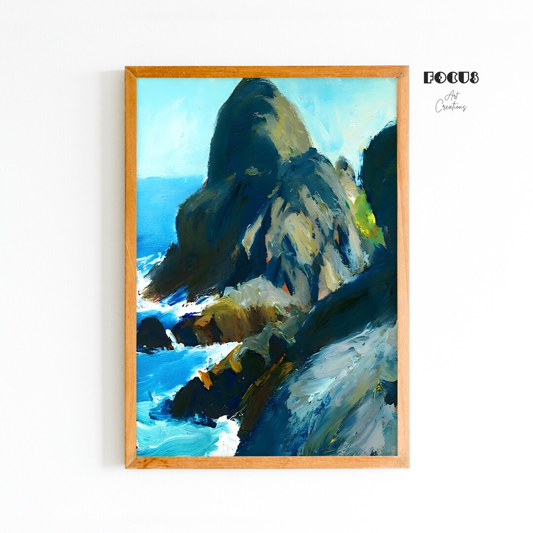 Edward Hopper, Rocky Shore, 1916-1919, Hopper Wall Poster, Landscape ...