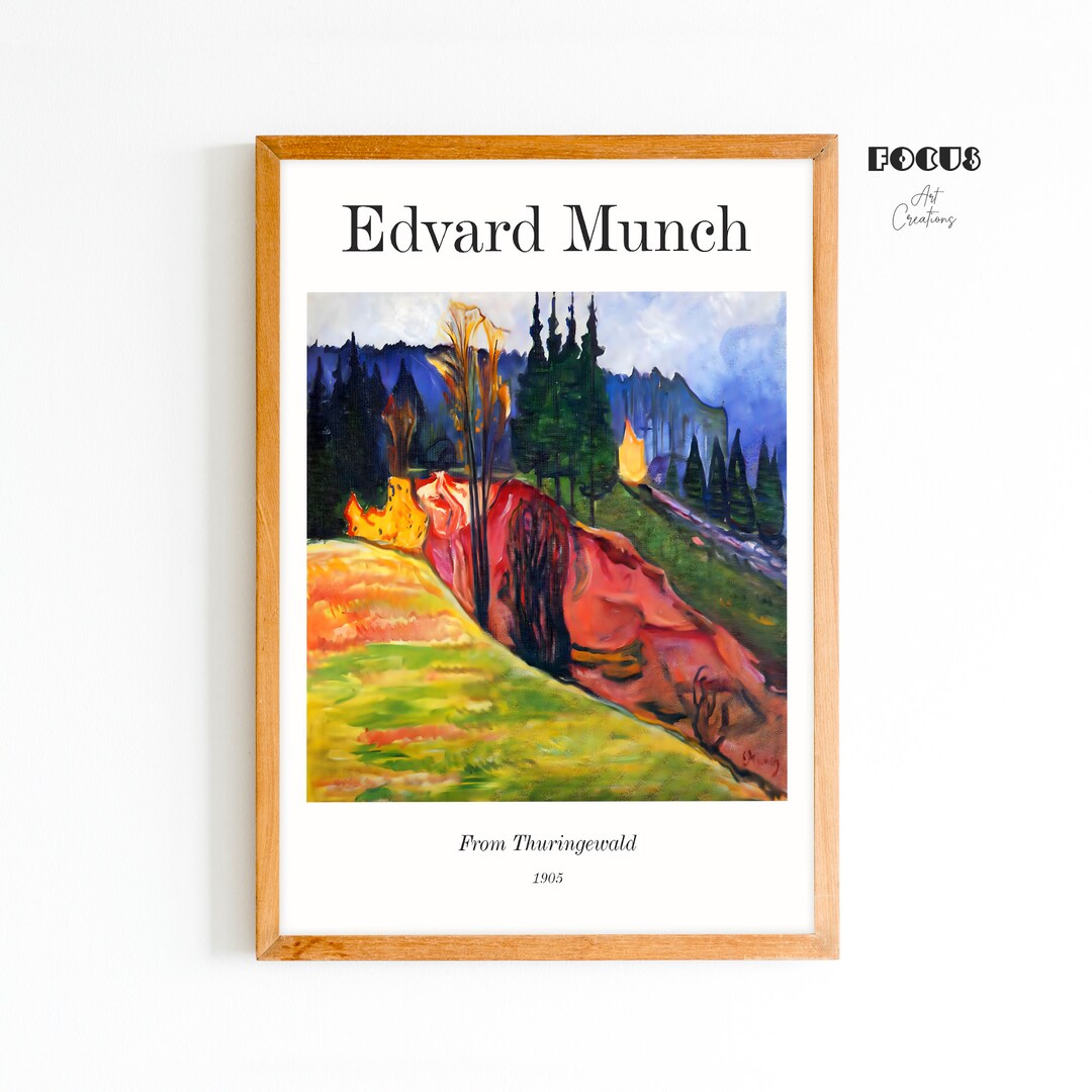 Edvard Munch, From Thuringewald, 1905, Edvard Munch Poster, Portrait ...