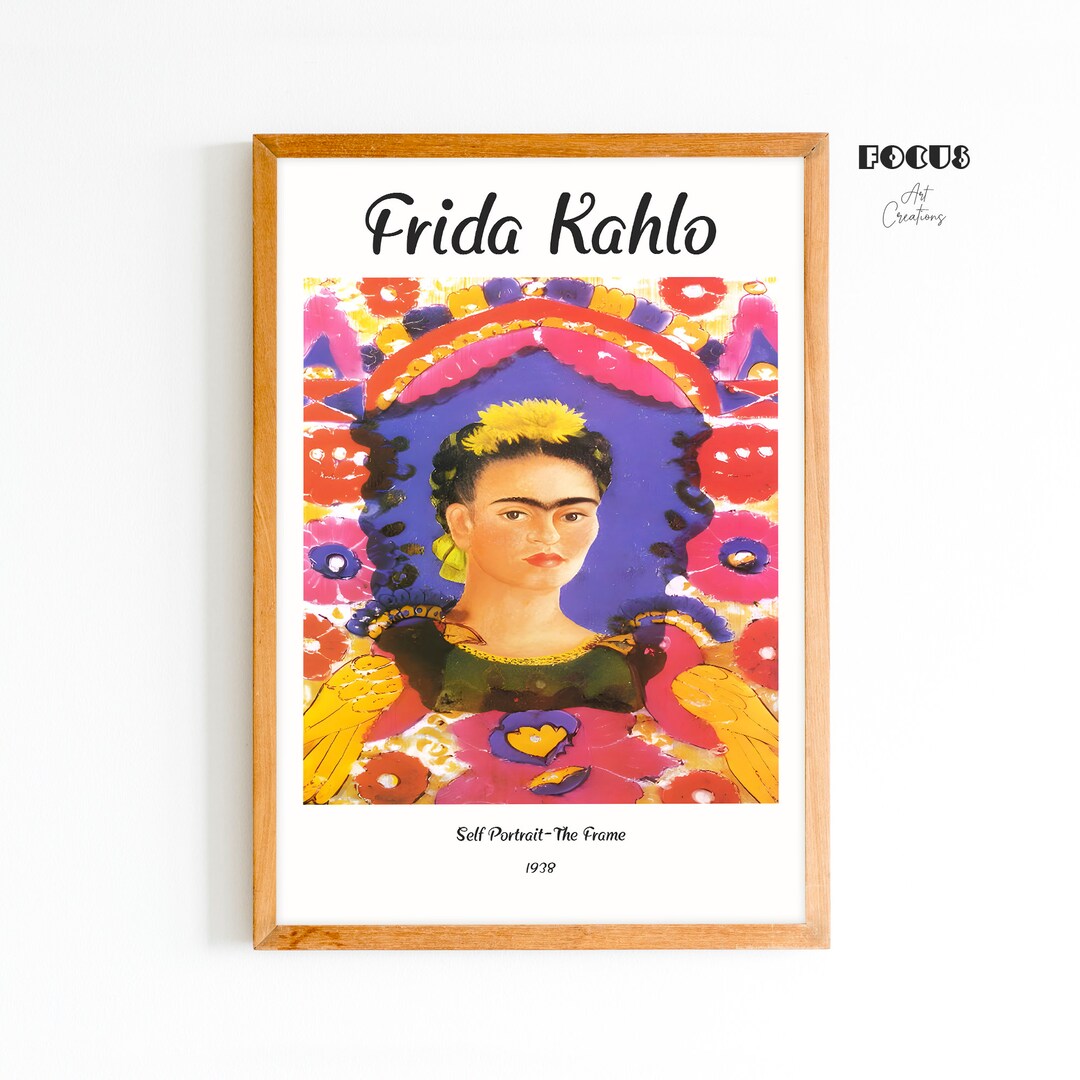 Frida Kahlo Self Portrait-the Frame 1938 Feminism Art - Etsy
