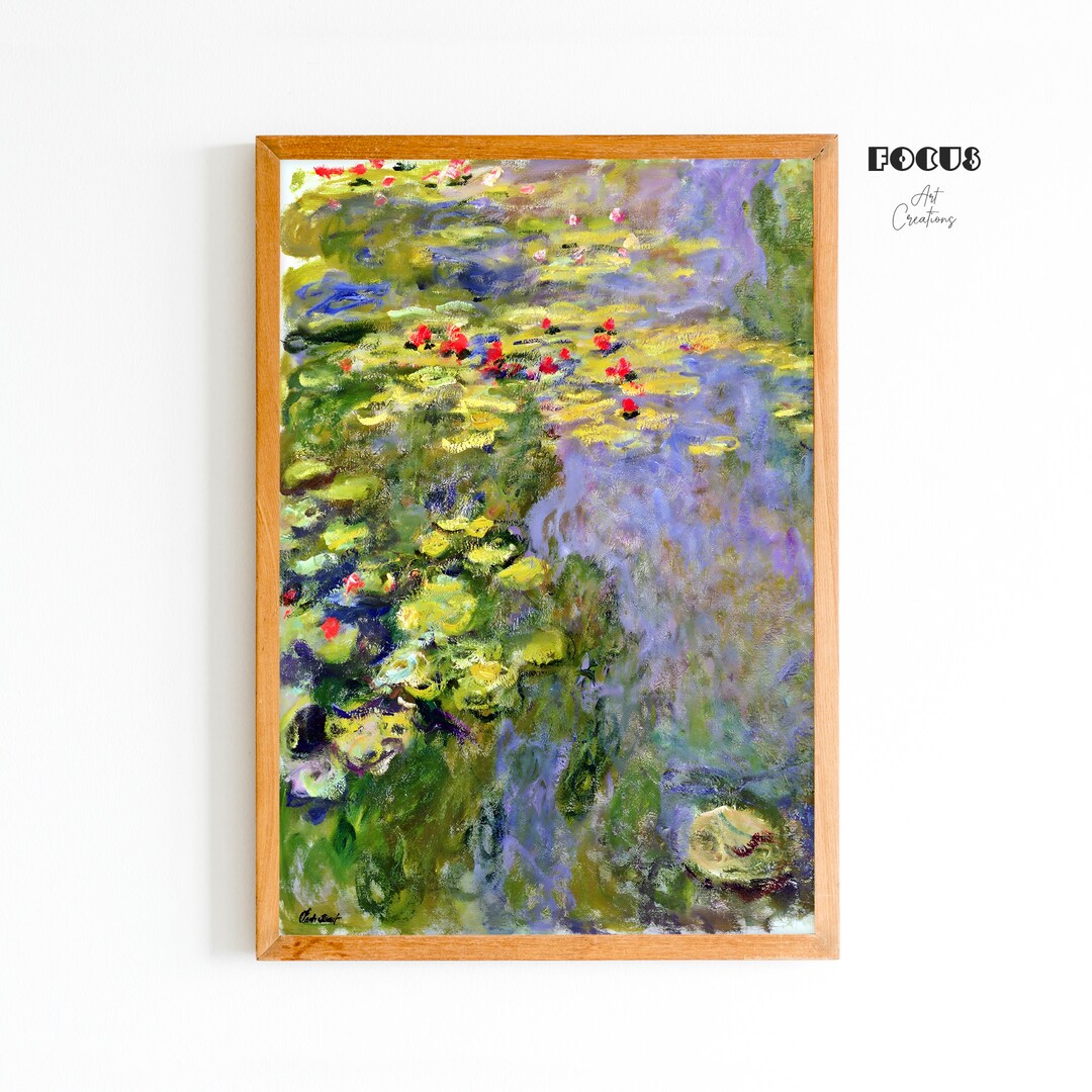 Claude Monet, Water Lilies, 1919, Claude Monet Print, Sea Print, Wall ...