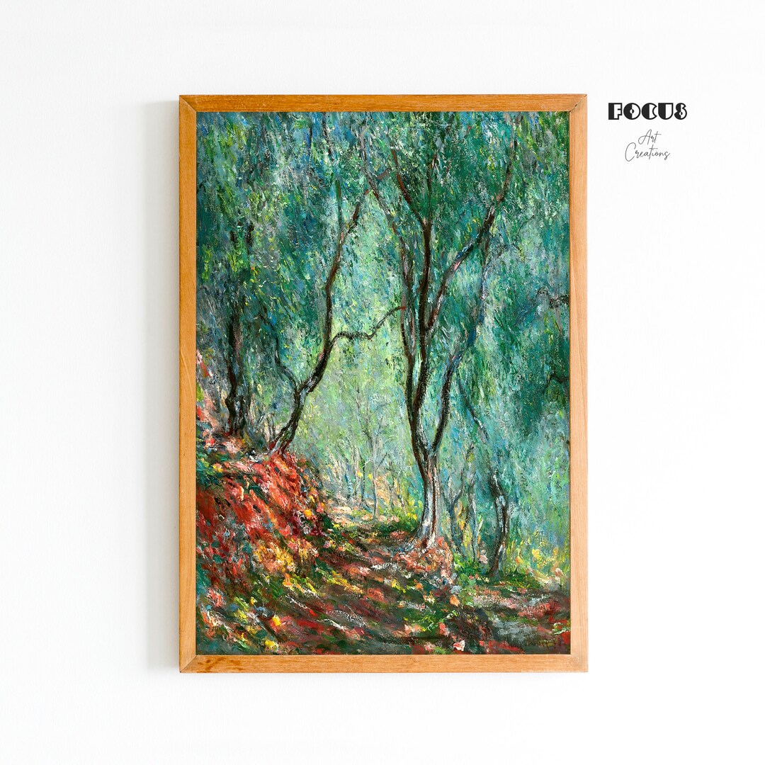 Claude Monet Poster, Olive Tree Wood in the Moreno Garden, 1884, Monet ...