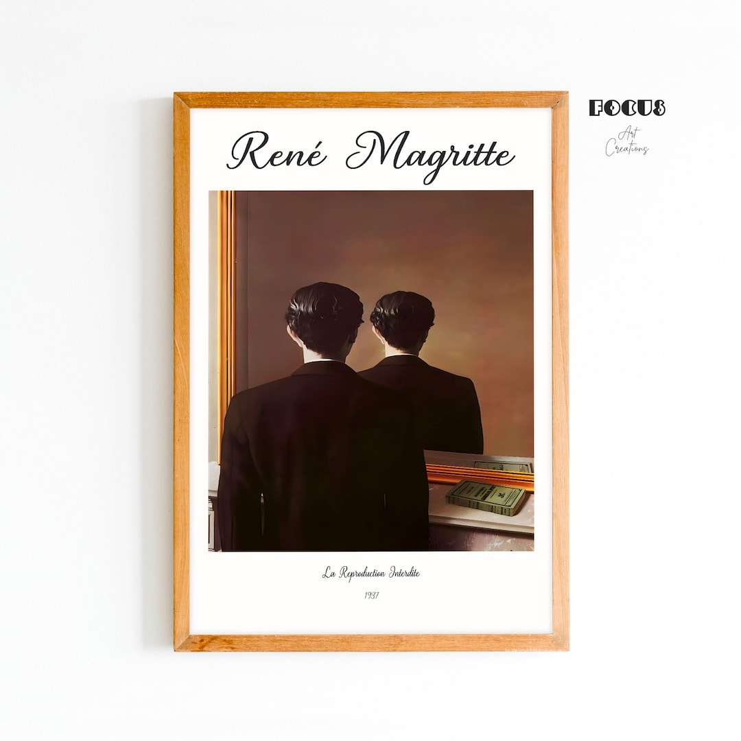 Rene Magritte, La Reproduction Interdite, 1937, Magritte Wall Poster ...
