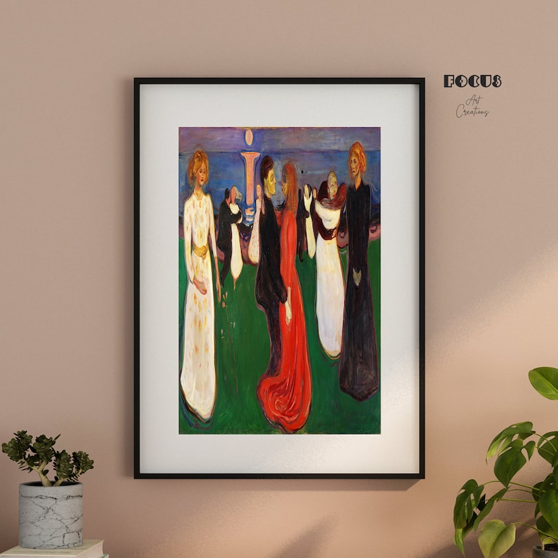 Edvard Munch, Dance of Life, 1899-1900, Edvard Munch Poster, Portrait ...