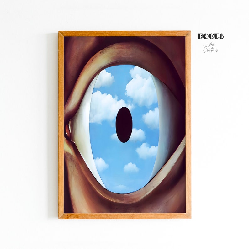 Rene Magritte, the False Mirror, 1928, Rene Magritte Poster, Surrealism ...