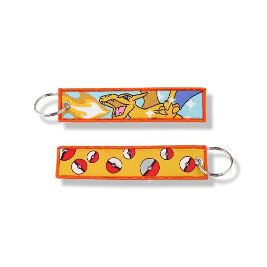 Charizard Pokémon Embroidered Fabric Keychain - Etsy
