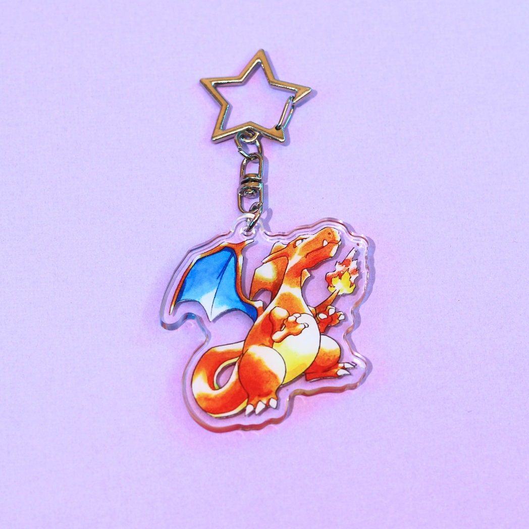 Vintage Charizard Pokemon Keychain - Etsy
