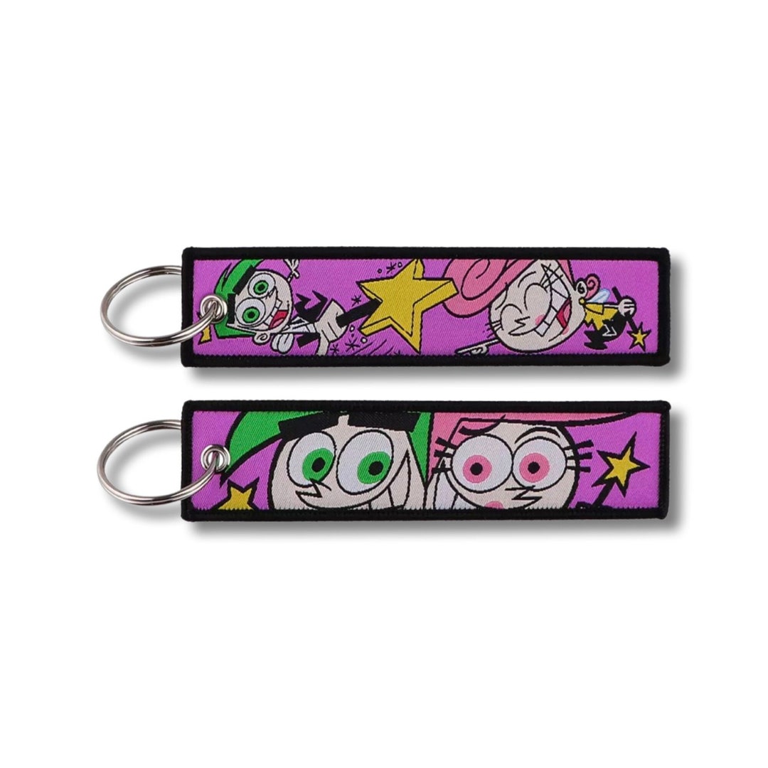 Fairy Odd Parents Embroidered Fabric Keychain - Etsy