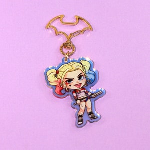 Harley Quinn Chibi Holographic Ring - Etsy