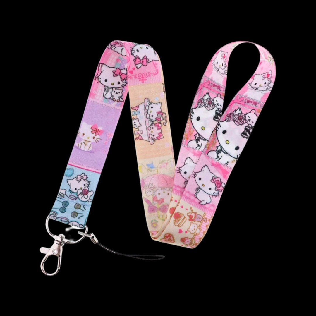 Kawaii Sanrio Hello Kitty Charmy Kitty Japanese Anime Lanyard - Etsy