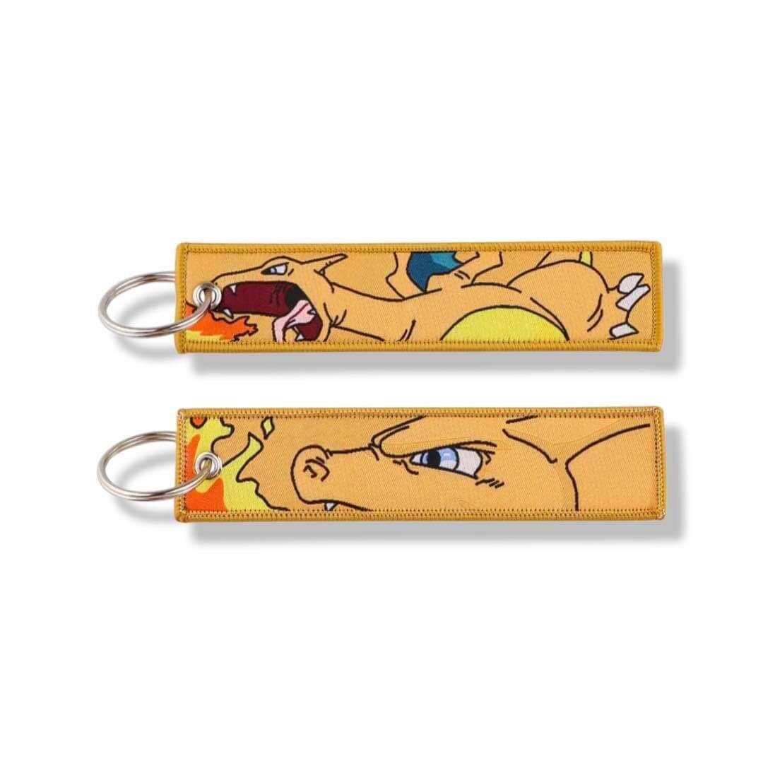 Charizard Pokémon Fabric Embroidered Keychain - Etsy