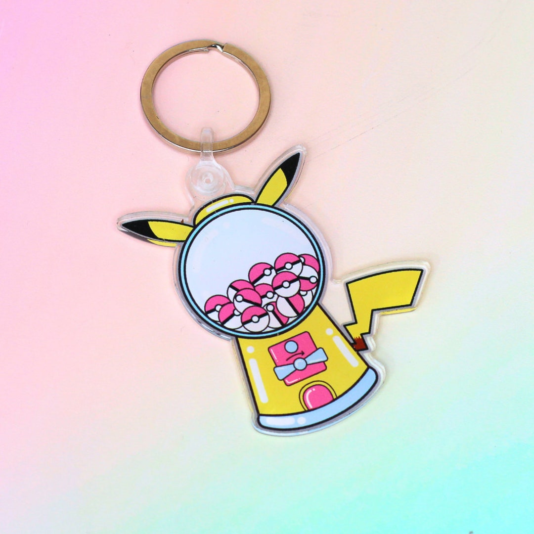 Pokeball Machine Key Ring - Etsy