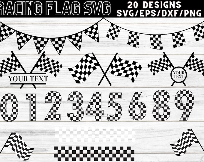 Checkered Number Svg,racing Flag Svg,start Flags,font,flag,finish Flags ...