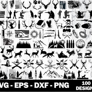 HUNTING SVG Bundle, Hunter SVG Cut Files, Deer Hunter Svg, Pheasant ...
