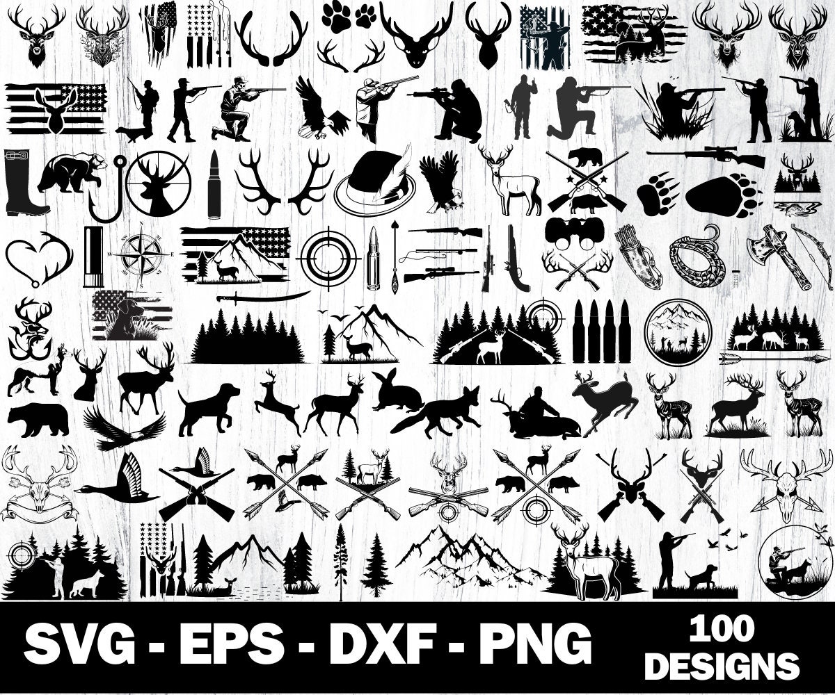 HUNTING SVG Bundle, Hunter SVG Cut Files, Deer Hunter Svg, Pheasant ...