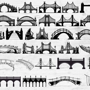 Bridge SVG Bundle, Cut File, Clipart (digital Download) - Etsy