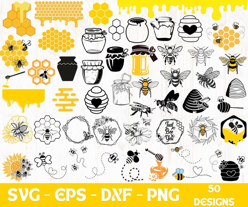Bee Svg Bundle| Bee Hive Svg| Honeycomb Svg| Bee Clipart| Bee Cut Files ...