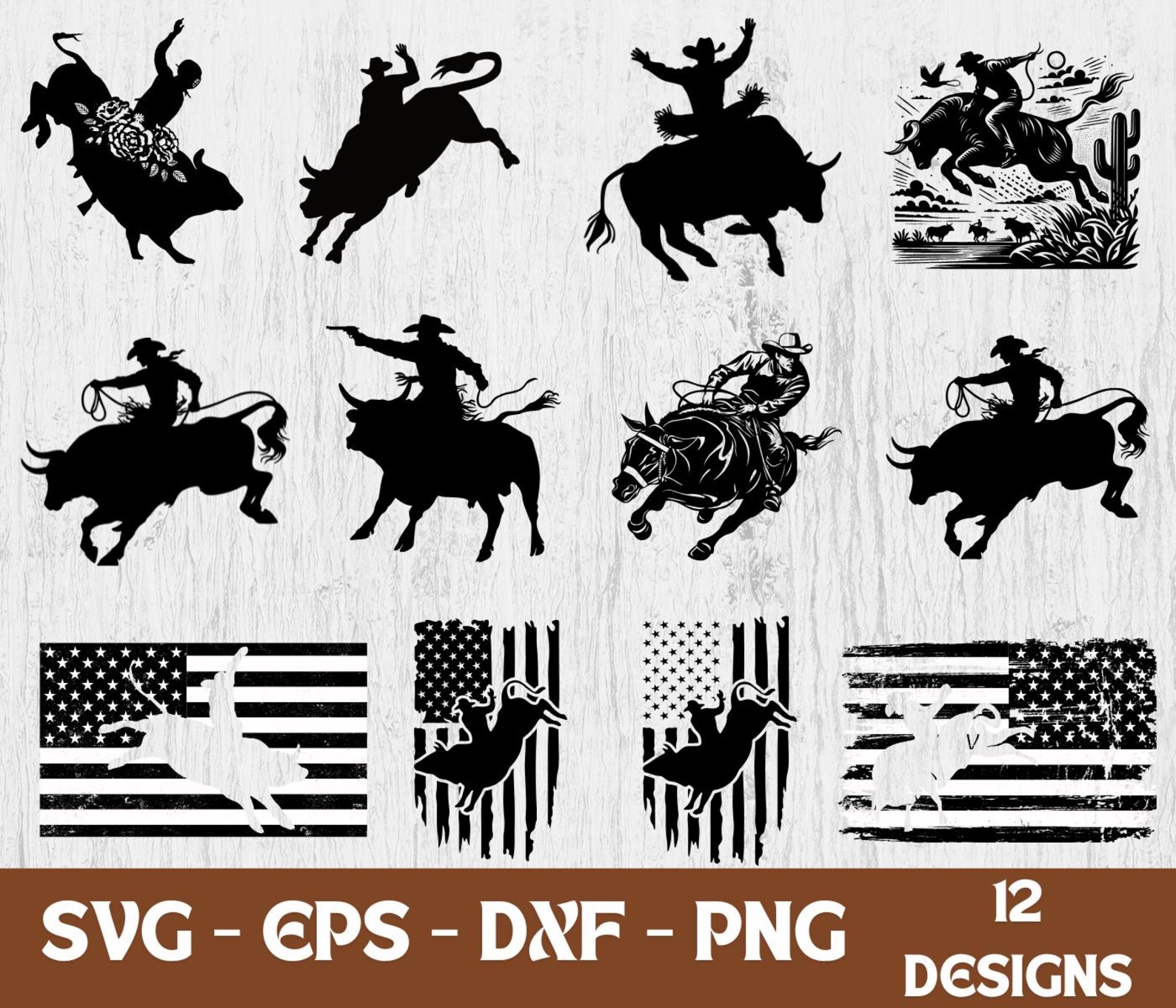 US Bull Rider Svg, Rodeo Svg, Bull Svg, Cowboy Svg, Bull Riding Svg ...