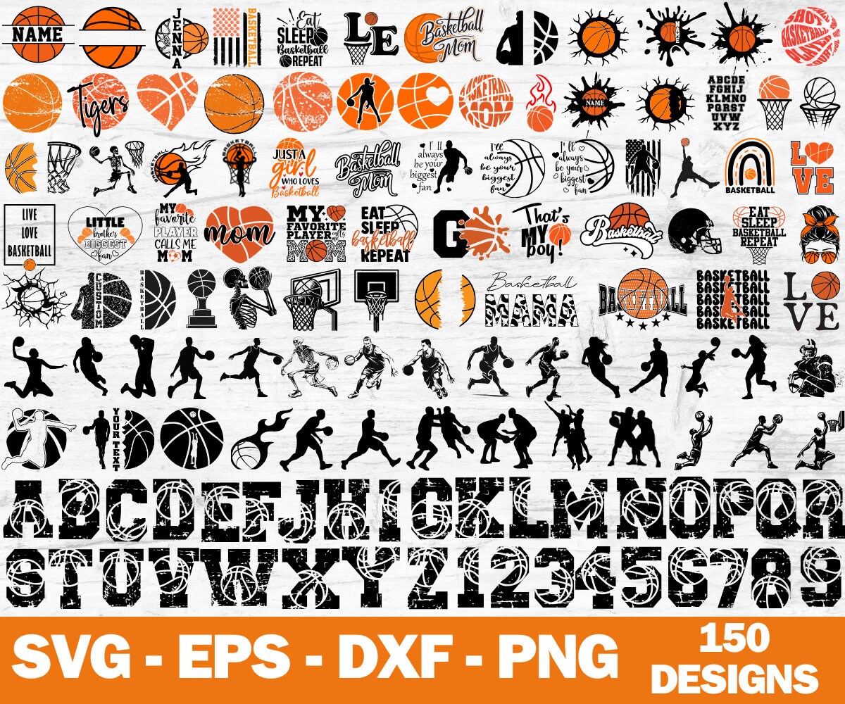 Basketball SVG Bundle, Basketball PNG Bundle, Basketball Clipart ...