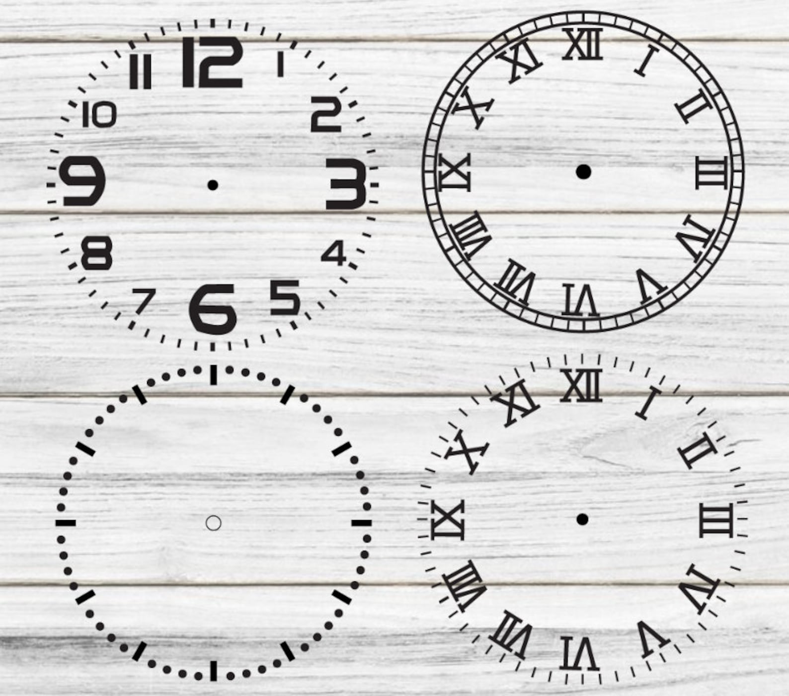 CLOCK FACE SVG Bundle, Clock Face Clipart, Clock Face Svg for Cricut ...