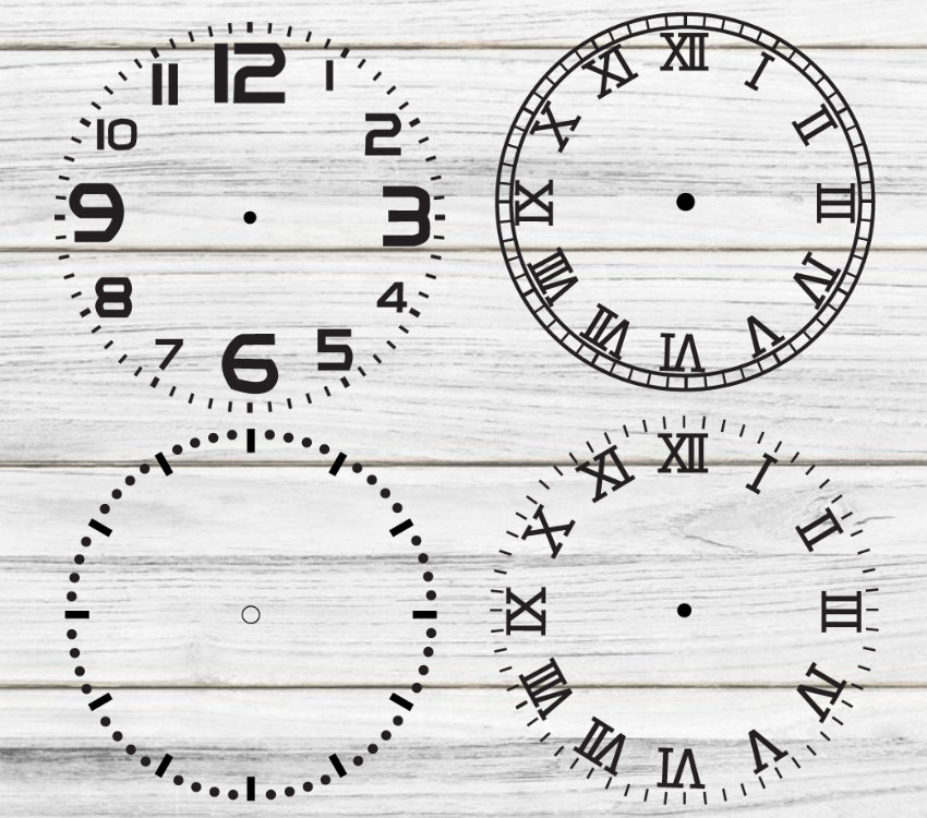 CLOCK FACE SVG Bundle, Clock Face Clipart, Clock Face Svg for Cricut ...