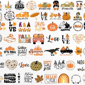 Fall Svg, Happy Fall Svg,fall Svg Bundle, Autumn Svg Bundle. - Etsy
