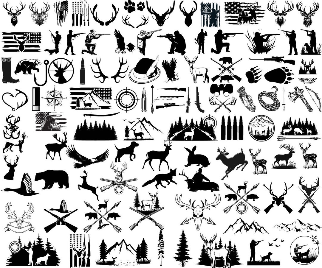 HUNTING SVG Bundle, Hunter SVG Cut Files, Deer Hunter Svg, Pheasant ...