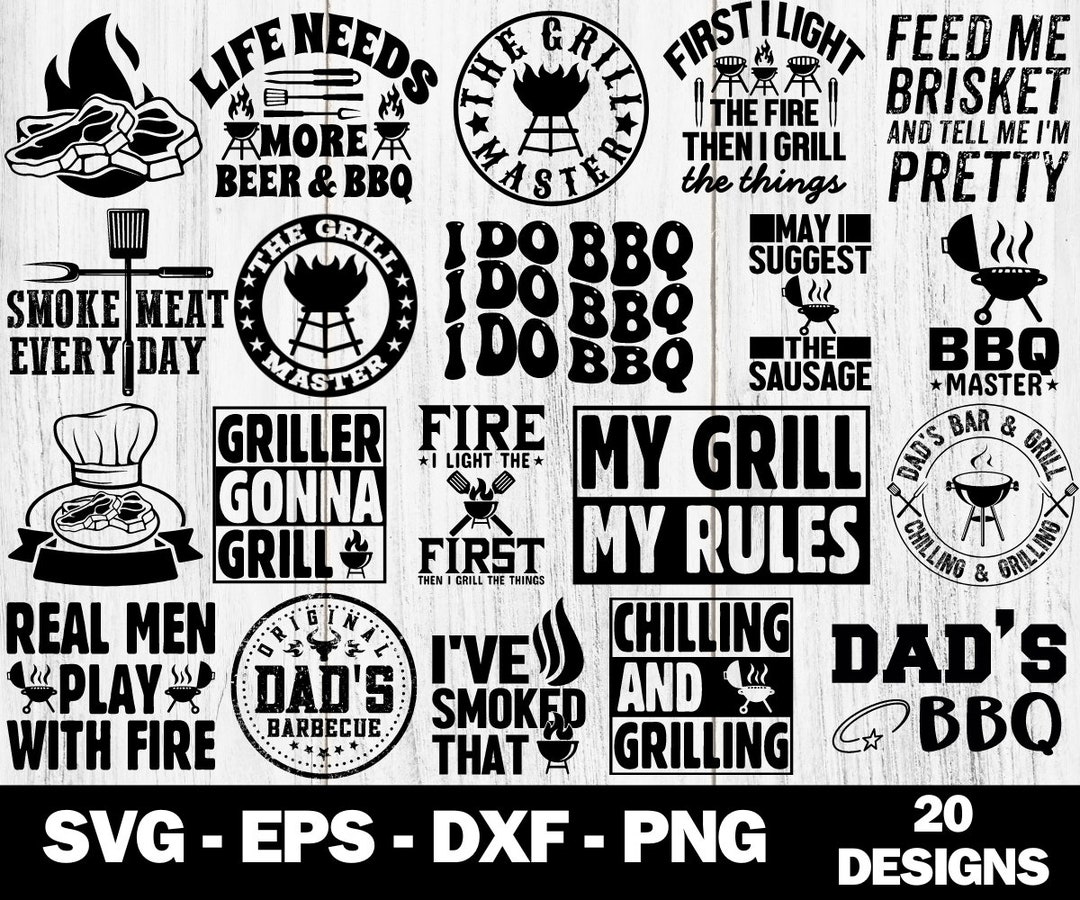 Barbecue SVG Bundle / Grill SVG / Cut Files / Commercial Use / Cricut ...