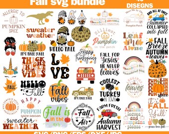 Fall Svg, Happy Fall Svg, Fall Svg Bundle, Autumn Svg Bundle, Svg ...