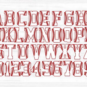 Baseball Font Svg Baseball Letters Svg Baseball Alphabet Svg Baseball ...