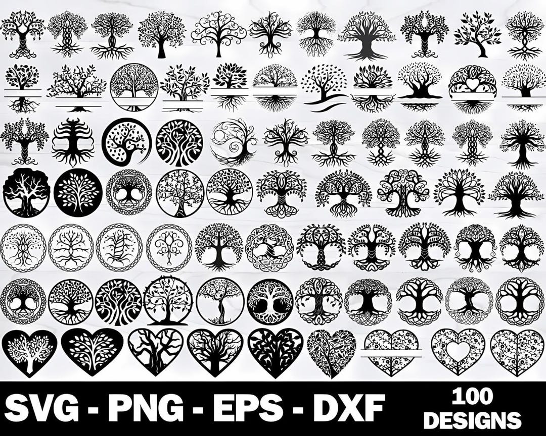 Tree of Life Svg, Tree of Life Clipart, Tree of Life Svg Cut Files for ...