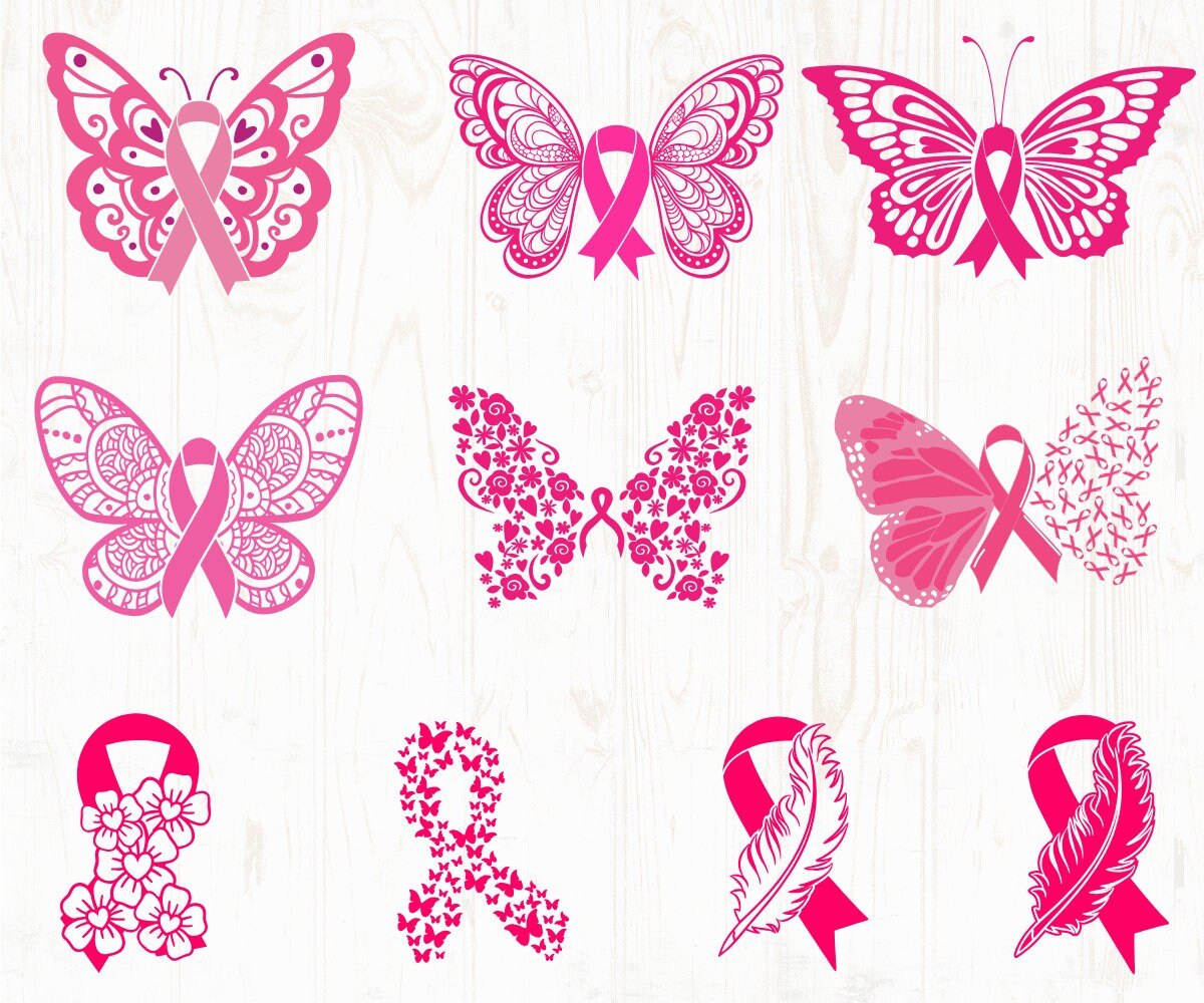 Cancer Ribbon SVG Pink Ribbon SVG Awareness Ribbon SVG Ribbon Svg ...