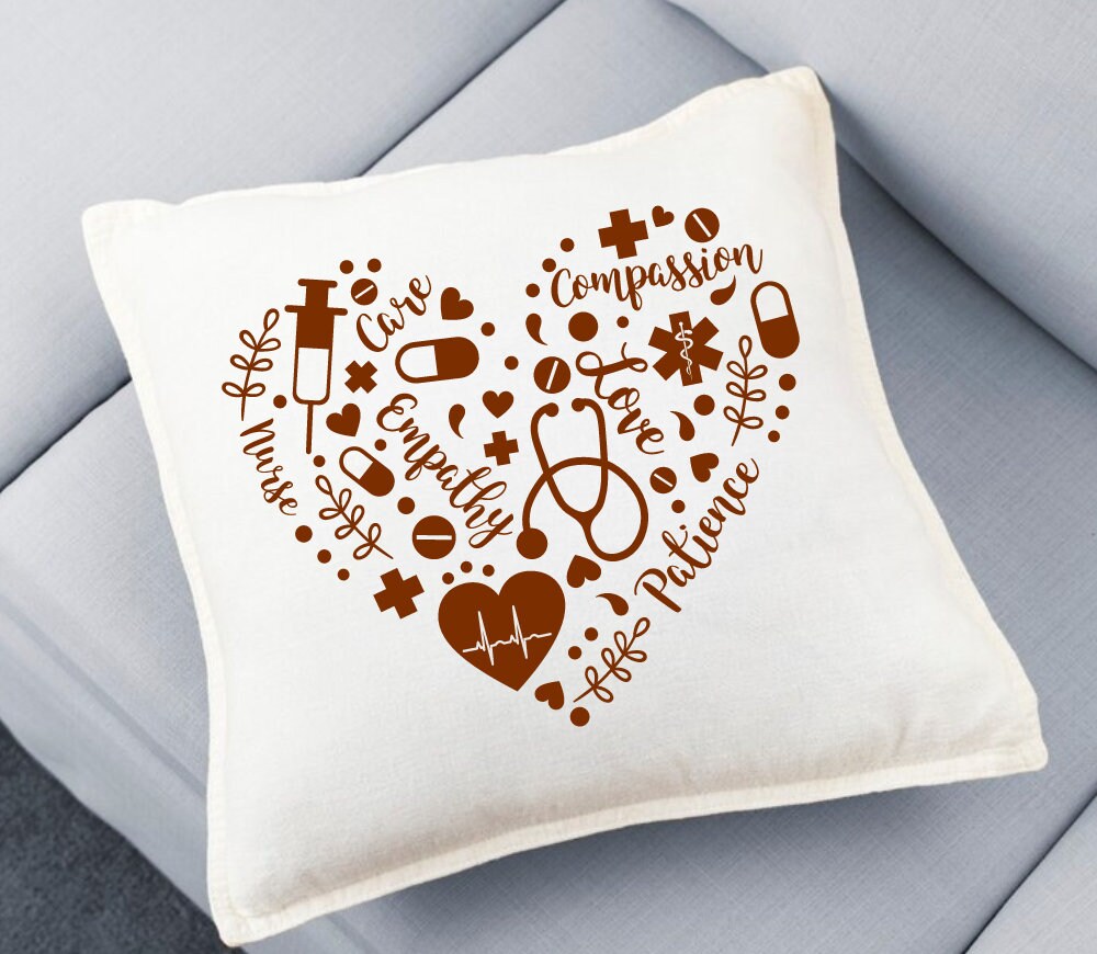 Nurse Adjectives and Icons Svg, Files for Cutting Machines, Digital ...